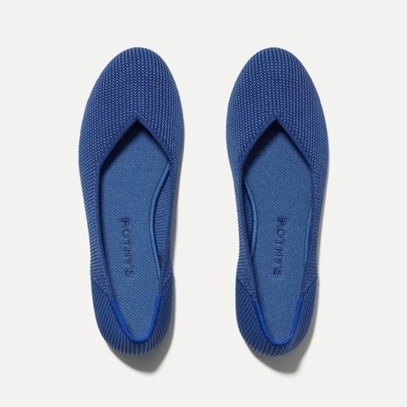 Rothy's | Shoes | New Rothys The Flats Nautical Blue Rounded Shoes 9 ...